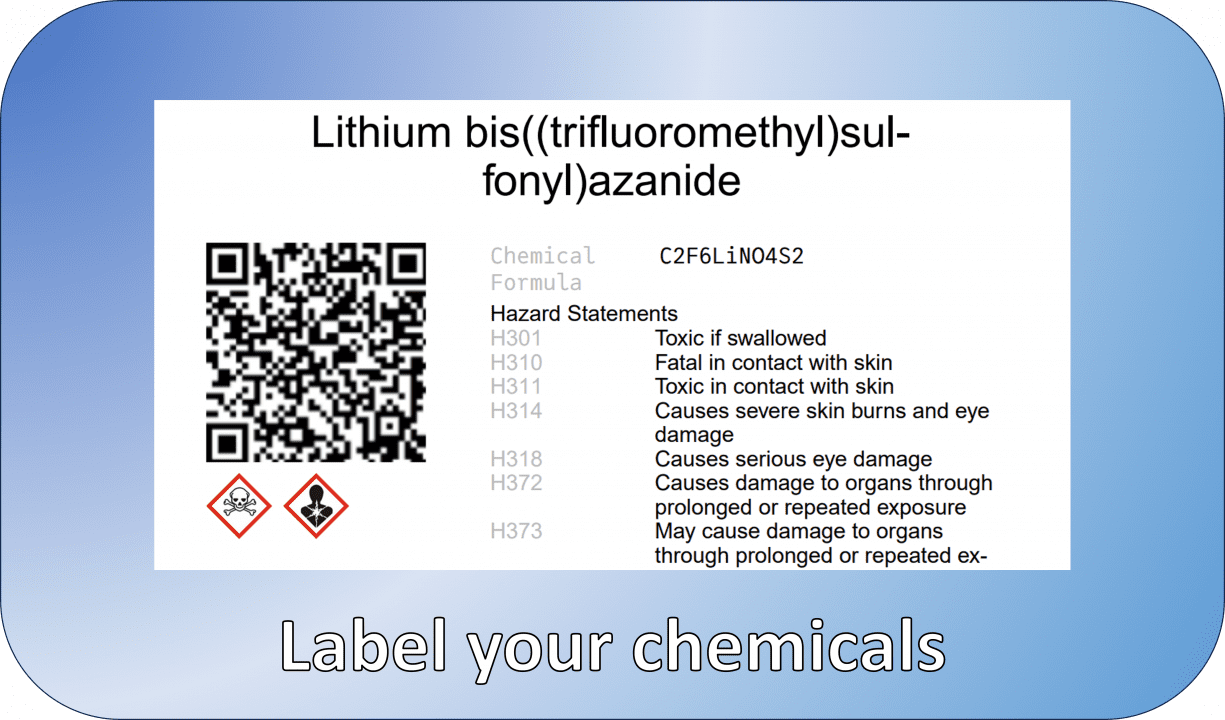 Create labels for your chemicals - Batalyse